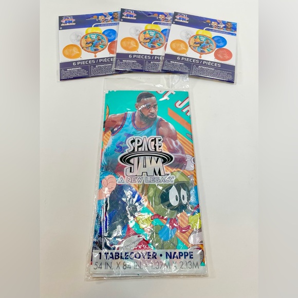 unique | Other | Space Jam Plastic Table Cover Looney Tunes Birthday ...